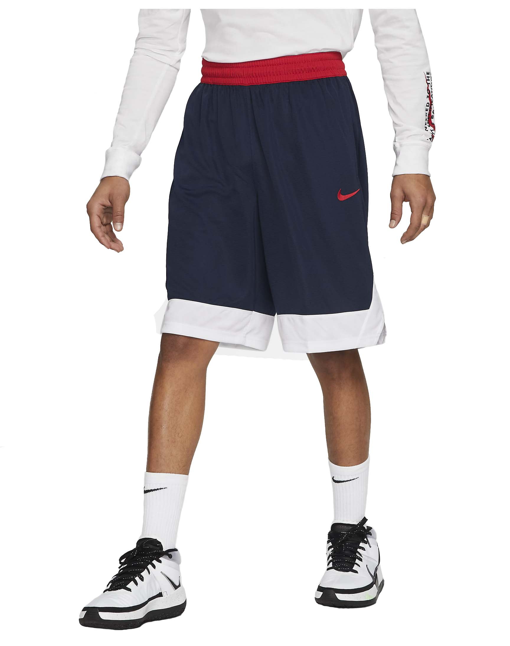 Nike Men's Dri-Fit Icon Basketball Shorts (College Navy/White