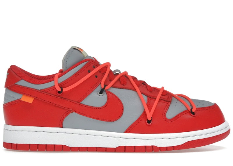 Nike Men's Dunk Low Off-White University Red Shoes, from StockX ...