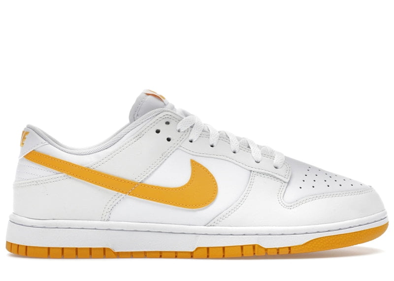 Nike Men's Dunk Low White University Gold Shoes, from StockX - Walmart.com