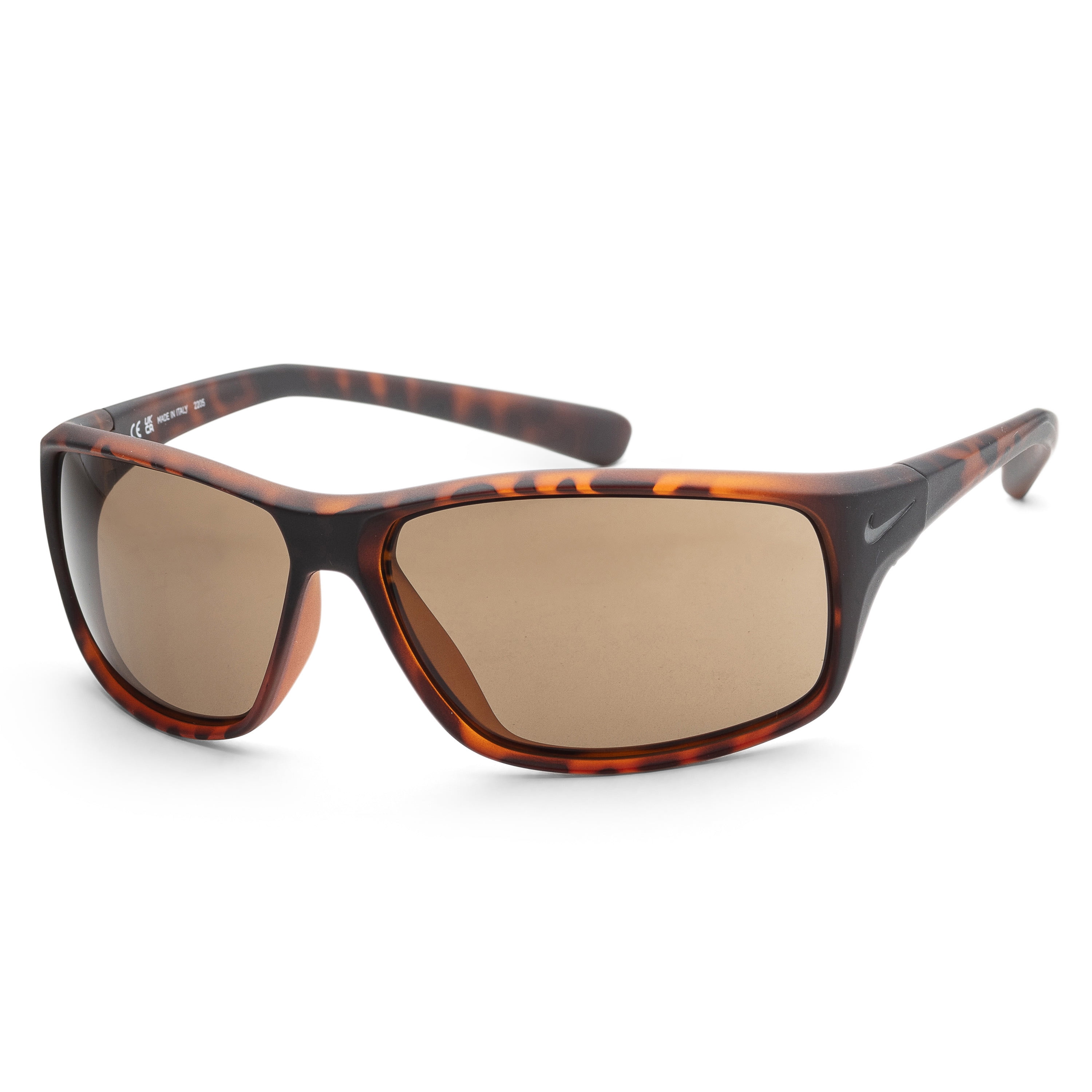 Nike Men's EV1134-202 Adrenaline 64mm Matte Tortoise Sunglasses ...