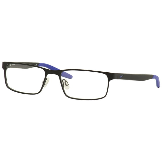Nike Men's Eyeglasses 8131 008 Satin Black Full Rim Optical Frame 53mm ...