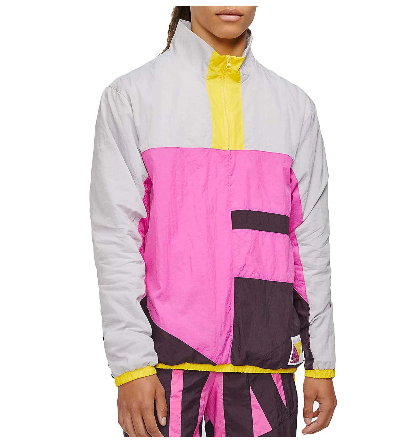 Nike Men's Flight Colorblock Lightweight Basketball Jacket (Grey ...