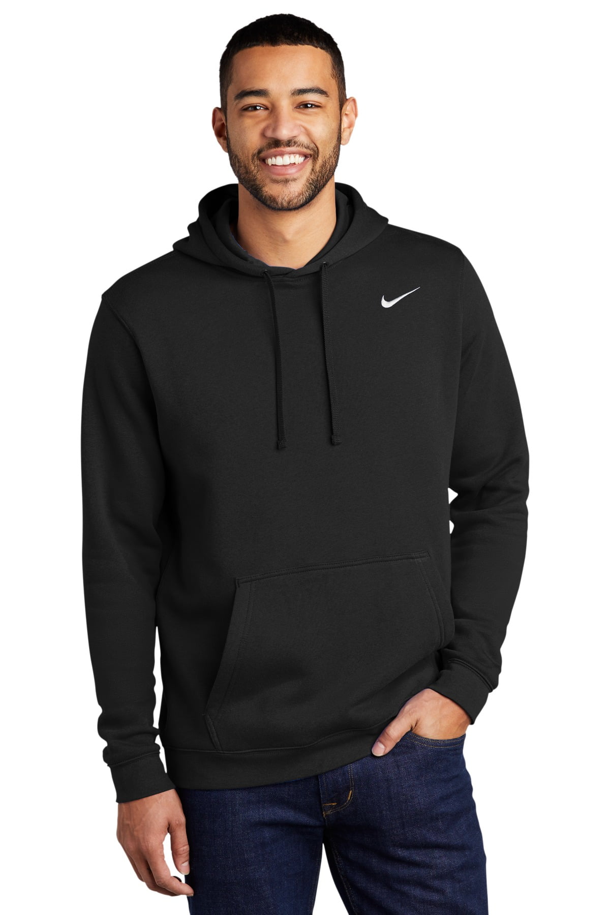 Nike Club Fleece Pullover Hoodie, Brushed-Back Soft Comfort, Adjustable ...