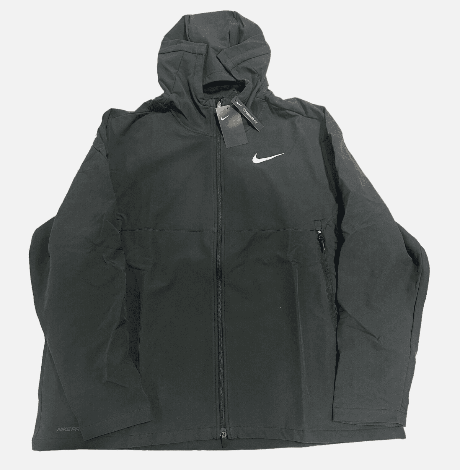 Nike Men's Pro Winterized Hooded Full Zip Training Jacket Black (CU7346 ...