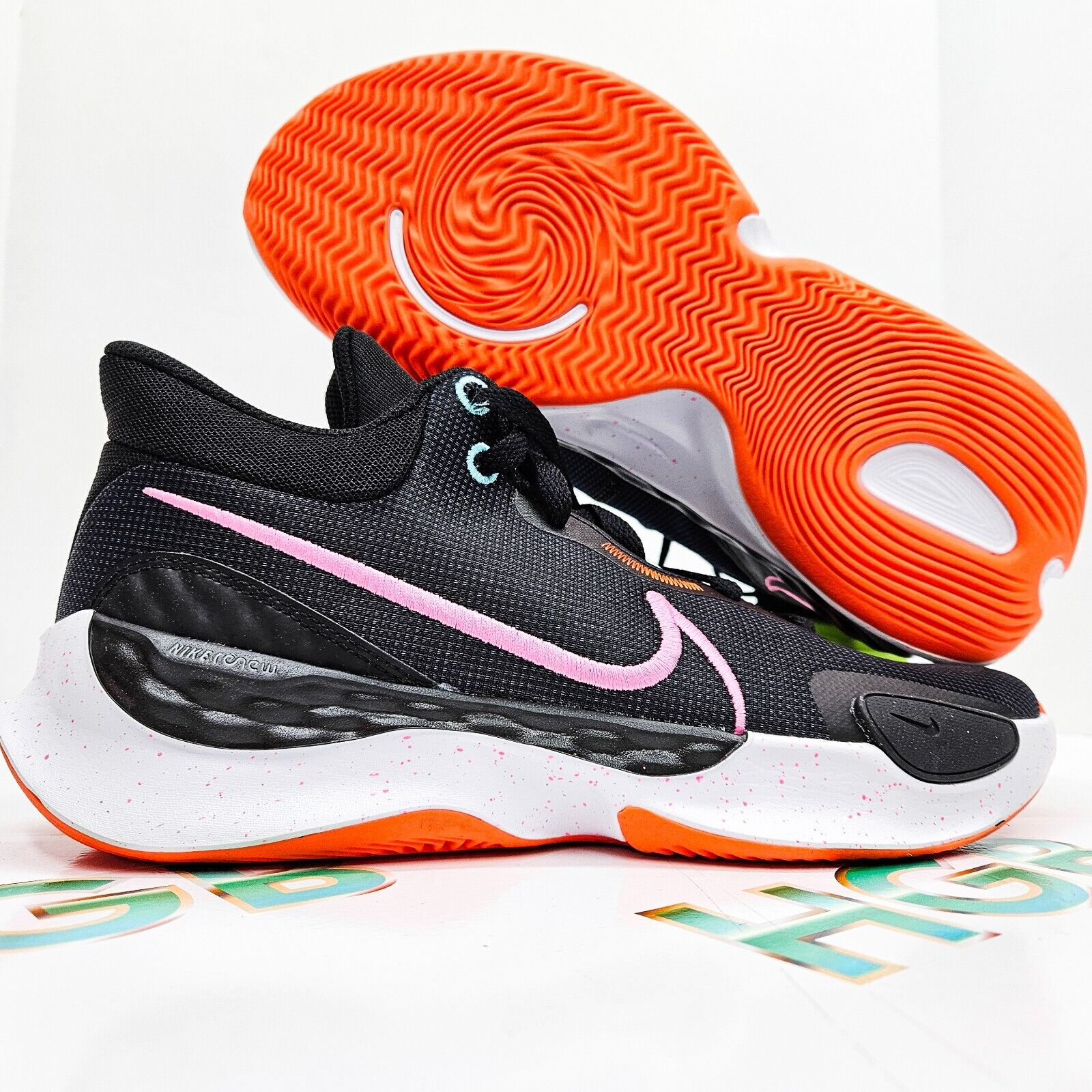 Nike Men's Renew Elevate 3 Black Pink Sneaker DD9304-007 - Walmart.com