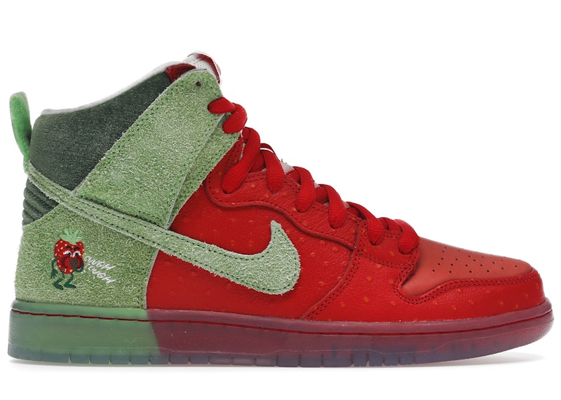 Nike Men's SB Dunk High Strawberry Cough (Regular Box) Skateboarding ...