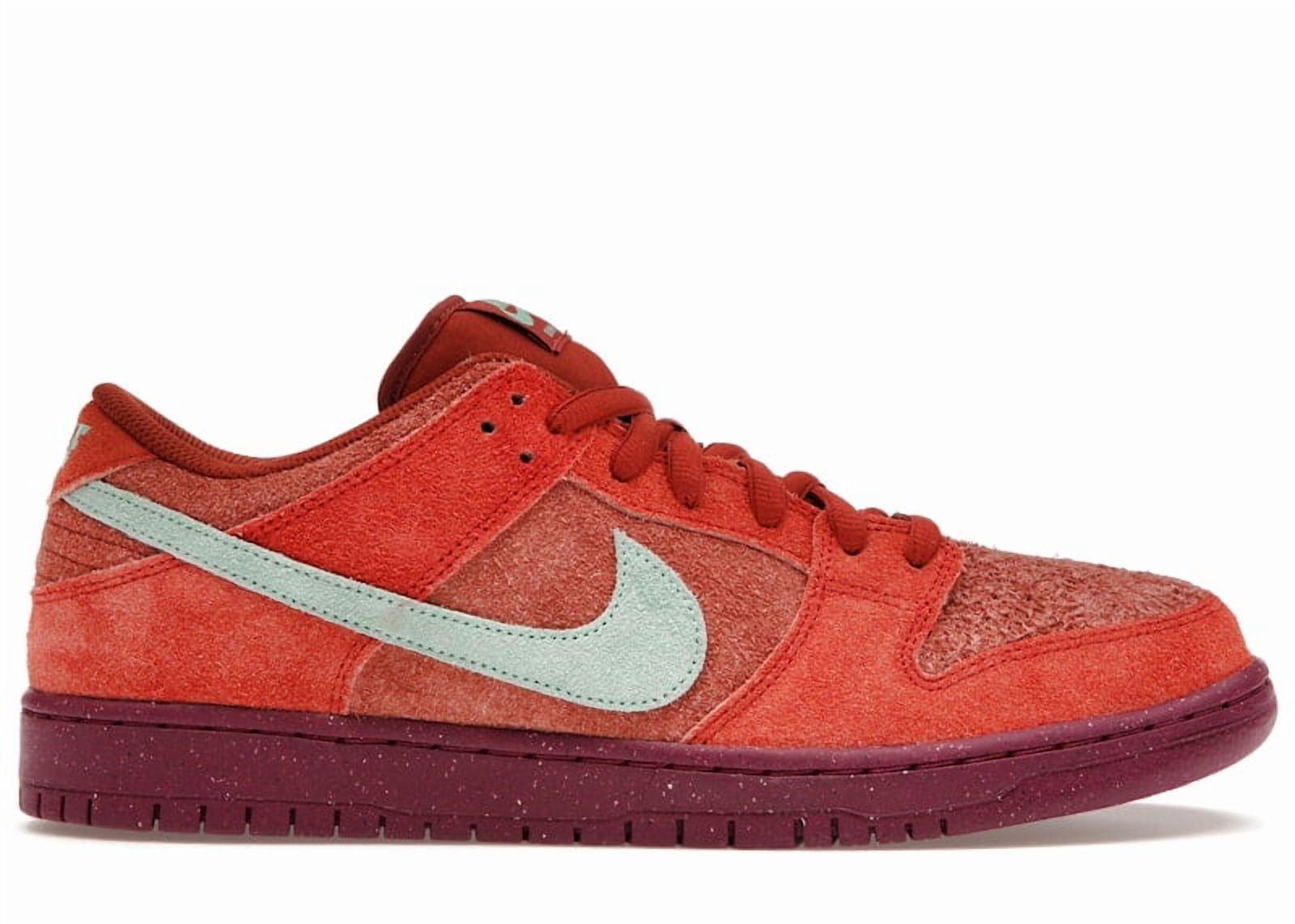 Nike Men's SB Dunk Low Mystic Red Rosewood Skateboarding Shoes, from ...