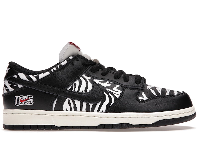 Nike Men's SB Dunk Low OG QS Quartersnacks Zebra Skateboarding Shoes ...