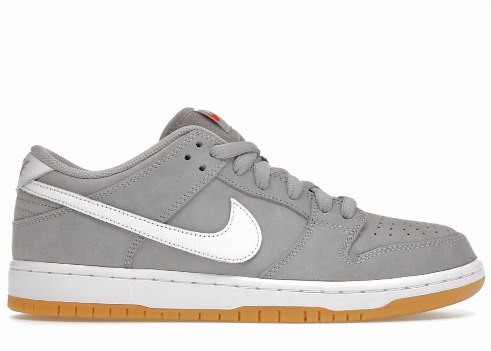 Nike Men's SB Dunk Low Pro ISO Orange Label Wolf Grey Gum Skateboarding ...
