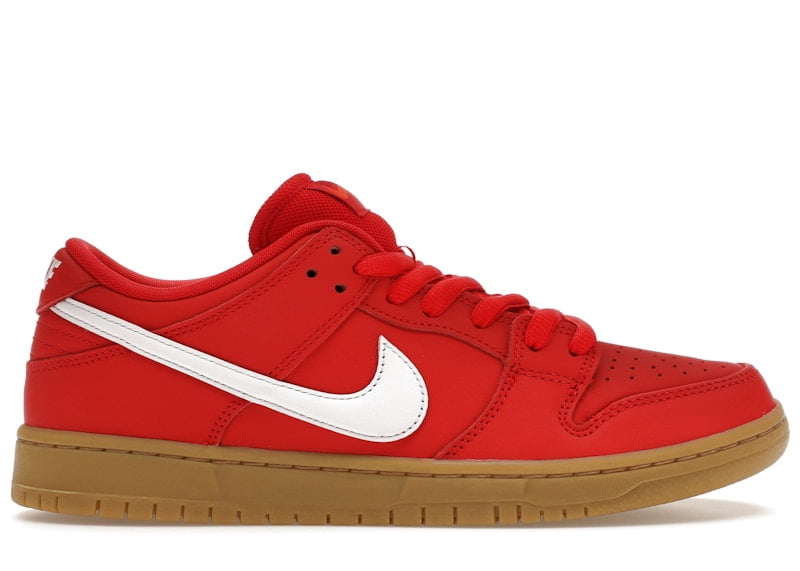 Nike Men's SB Dunk Low University Red Gum Skateboarding Shoes, from ...