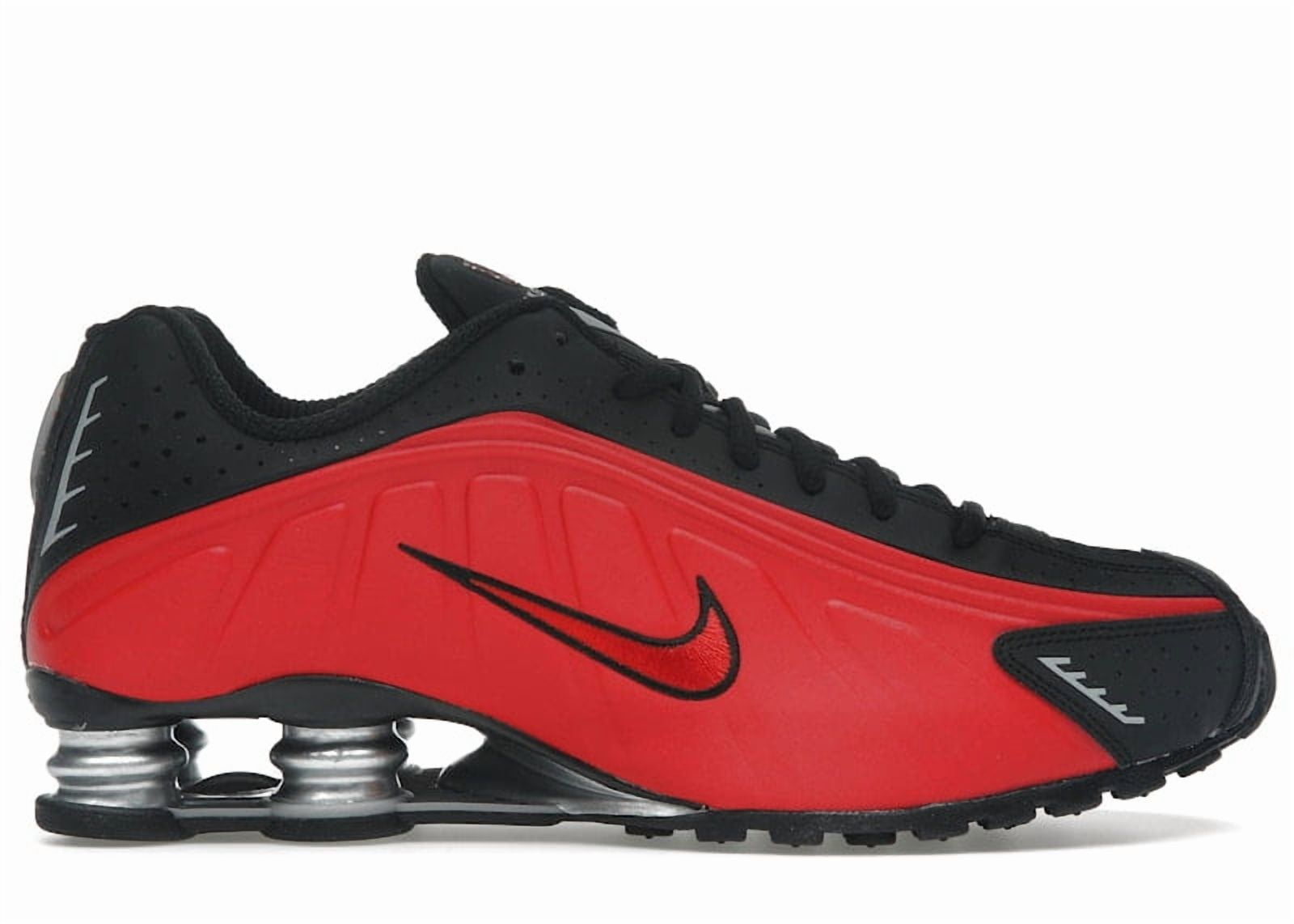 Nike Men's Shox R4 University Red Black Metallic Silver, from StockX ...