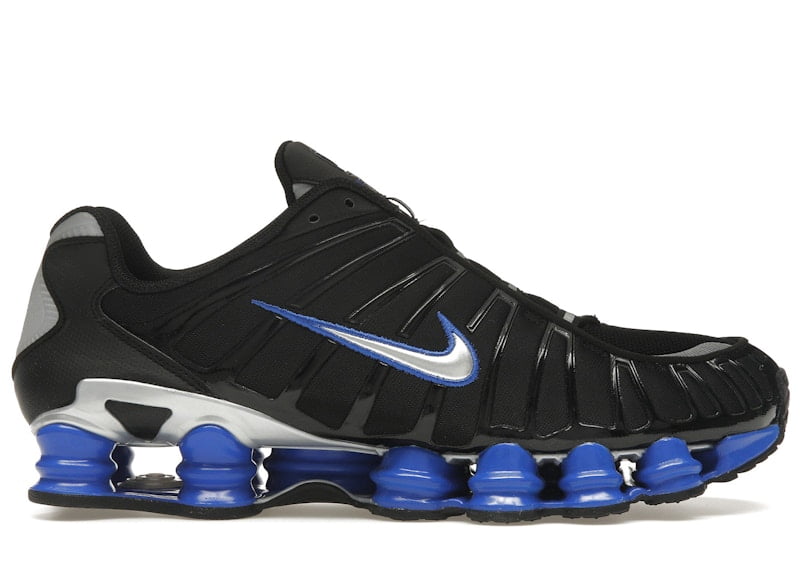 Nike Men's Shox TL Black Racer Blue Metallic Silver Shoes, from StockX ...