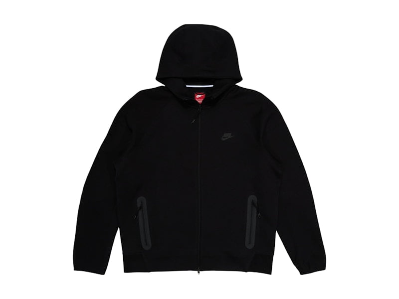 Nike Men's Sportswear Tech Fleece Windrunner Full-Zip Hoodie Black ...