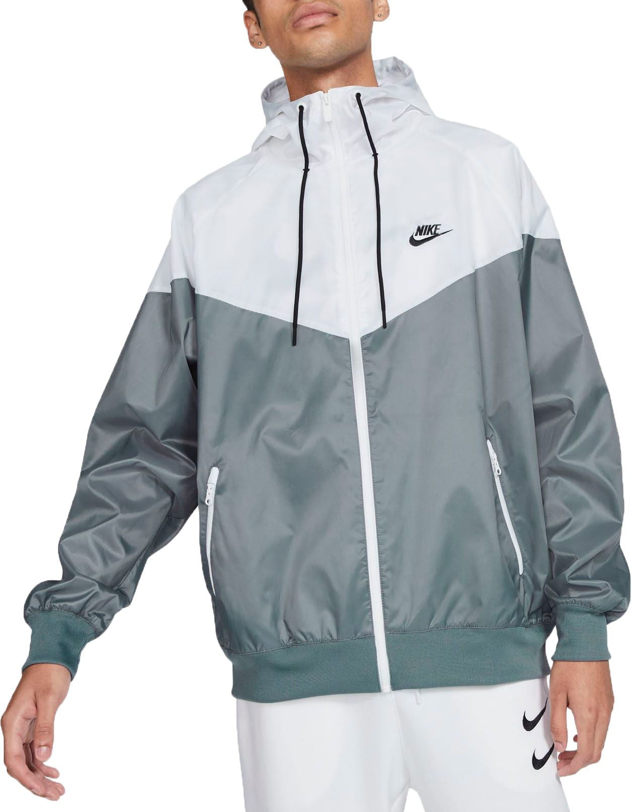 Men's Nike Windrunner Hooded Jacket Color: Smoke Gray Size: XL ...