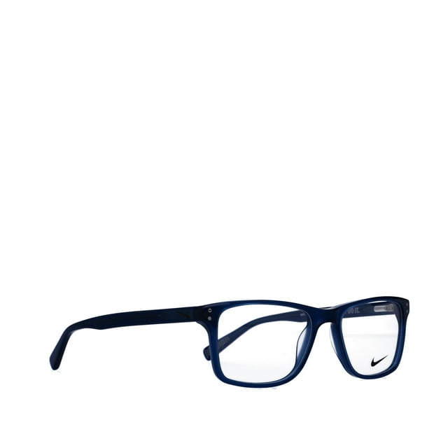 Nike Men's Square Eyeglasses, NIKE 7243G, Blue Force, 52-17-140, with ...