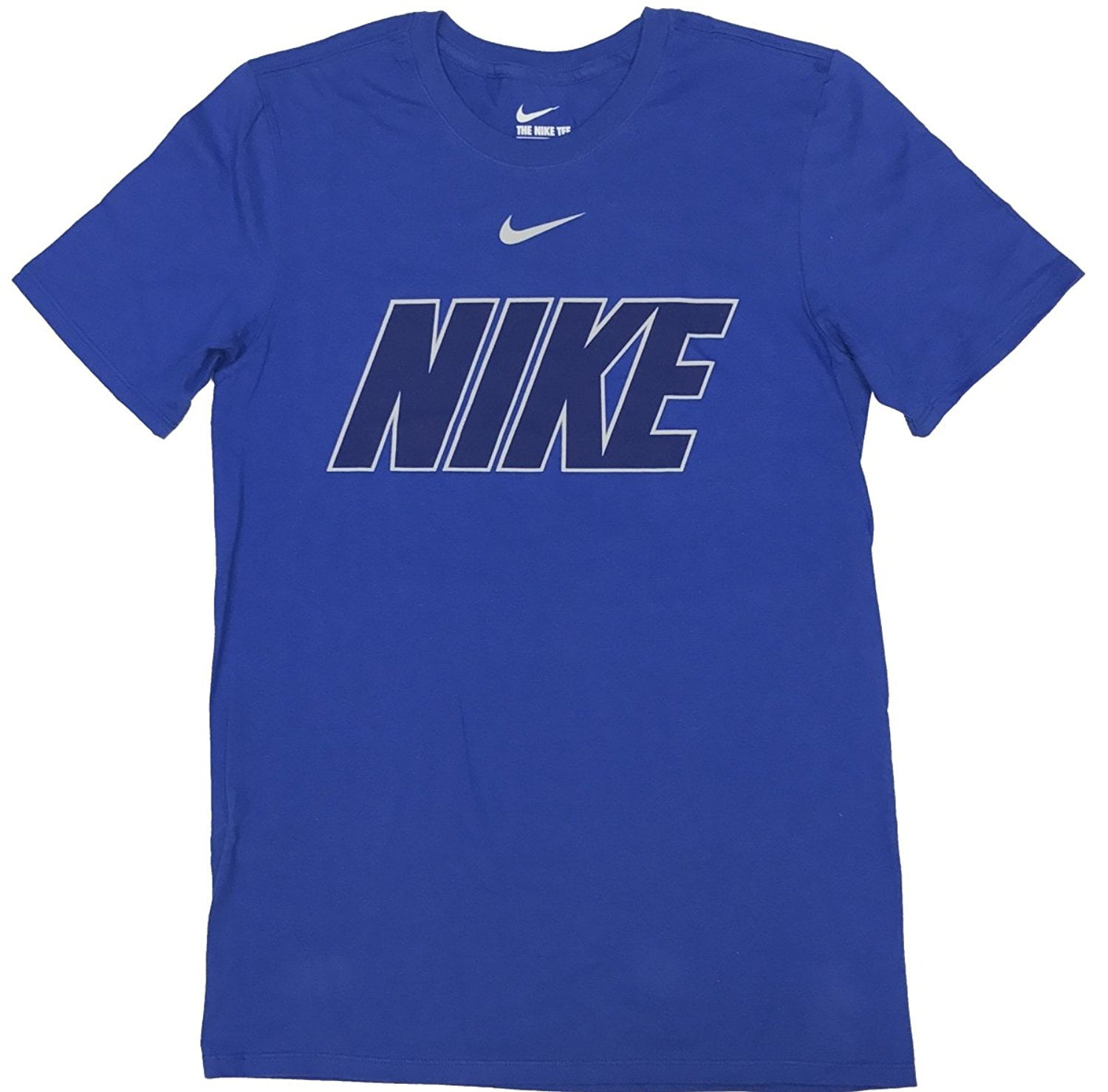 Nike Men's Swoosh Nike Graphic T-Shirt-Blue - Walmart.com