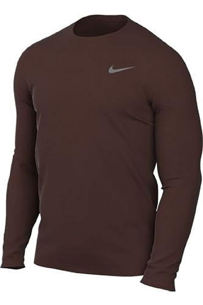 Nike Men's Team Legend Long Sleeve Tee Shirt (Medium, Dark Cinder ...
