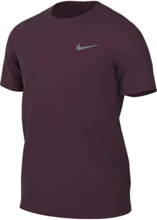 Nike Men's Team Legend Short Sleeve Tee Shirt, Dri-Fit (Deep Maroon ...
