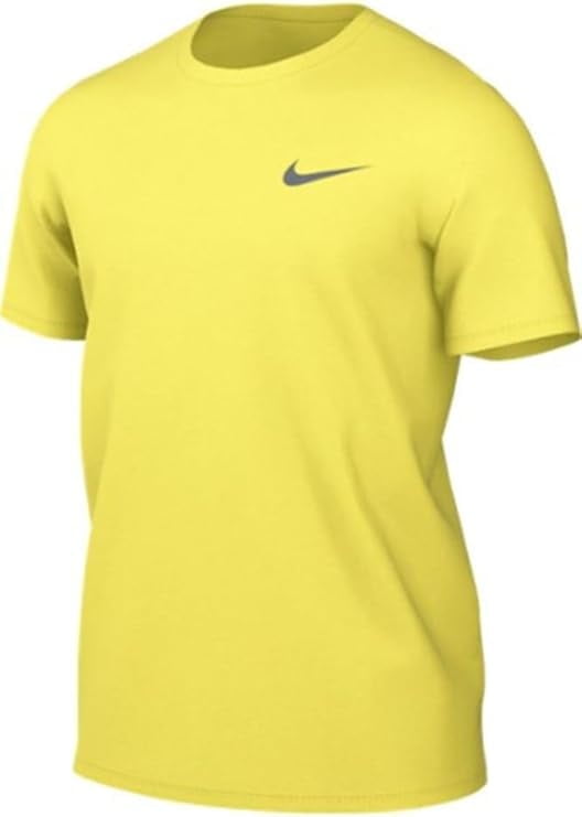 Nike Men's Team Legend Short Sleeve Tee Shirt, Dri-Fit (Yellow Strike ...