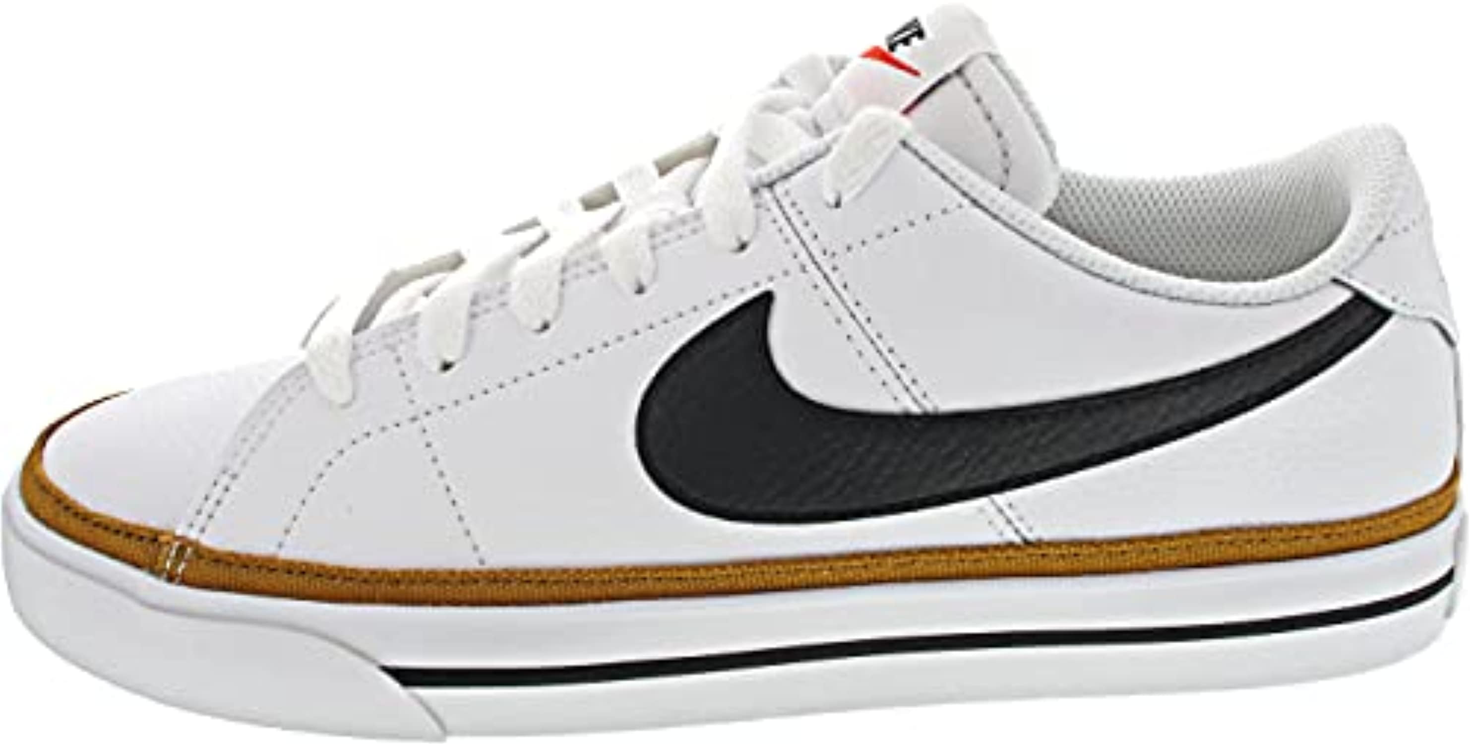 Nike Men's Training Gymnastics Shoe, White Black Desert Ochre Gum Light ...