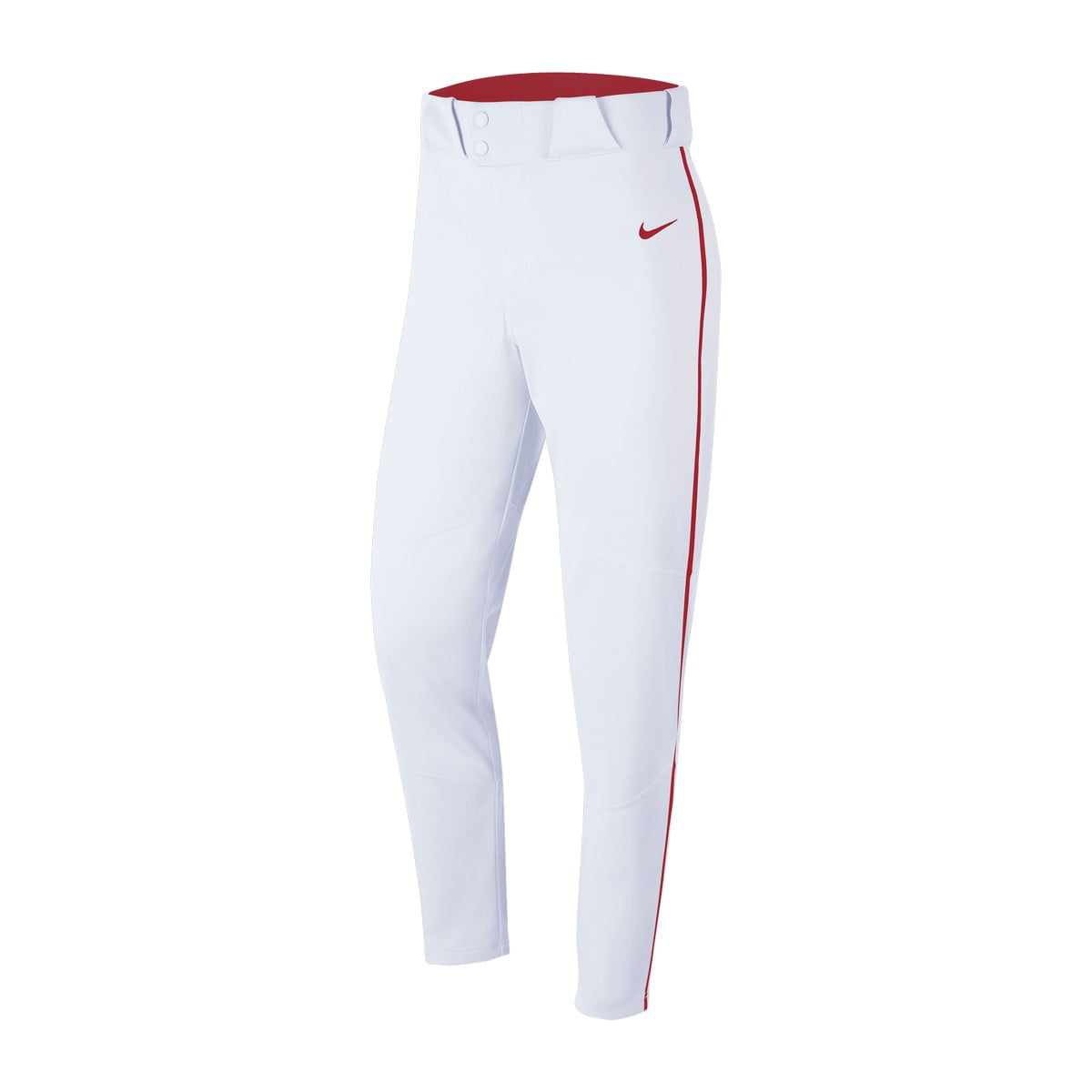 Nike Men's Vapor Select Piped Baseball Pants 2XL White | Scarlet ...