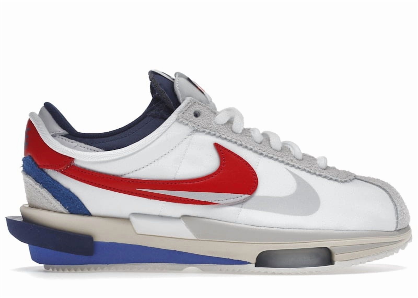 Nike Men's Zoom Cortez SP sacai White University Red Blue Running Shoes ...