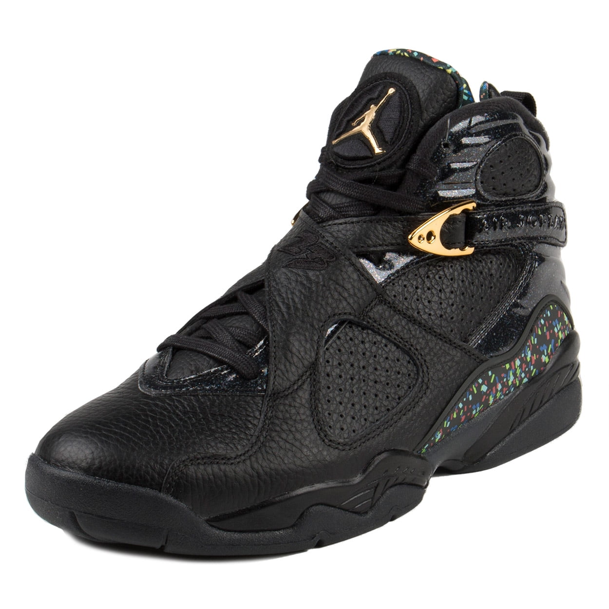 Nike Mens Air Jordan 8 Retro C&C Black/Metallic Gold 832821-004 ...
