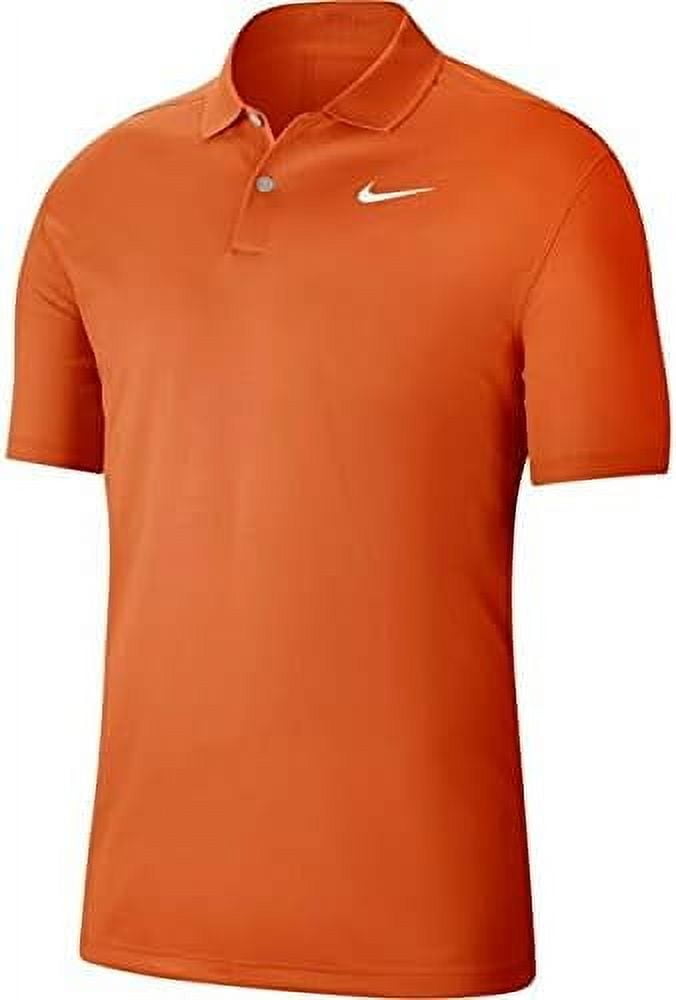 Nike Mens Dri-FIT Short Sleeve Polo Shirt (Medium, Orange) - Walmart.com