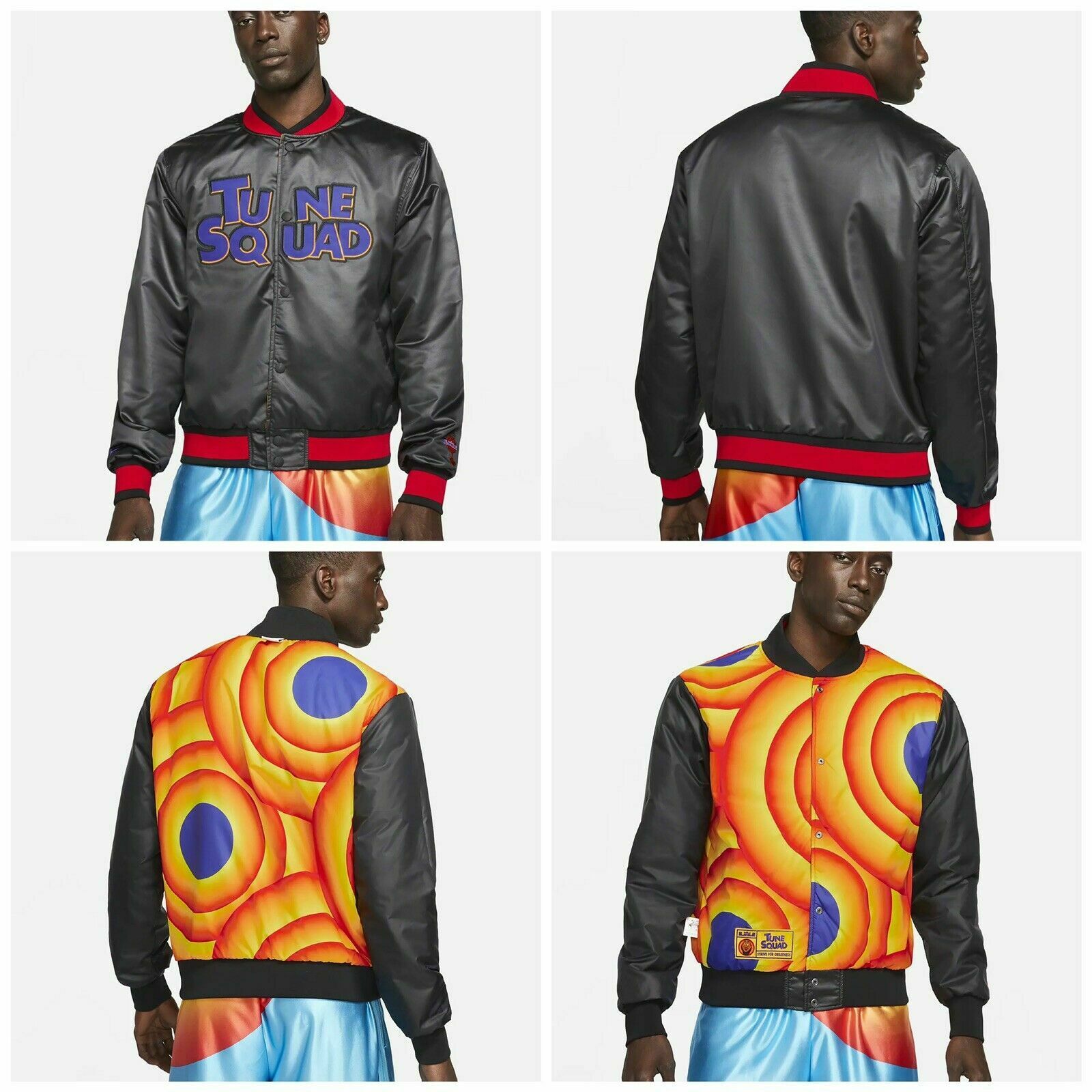 Nike Mens Lebron X Space Jam Varsity Reversible Jacket Extra Large ...