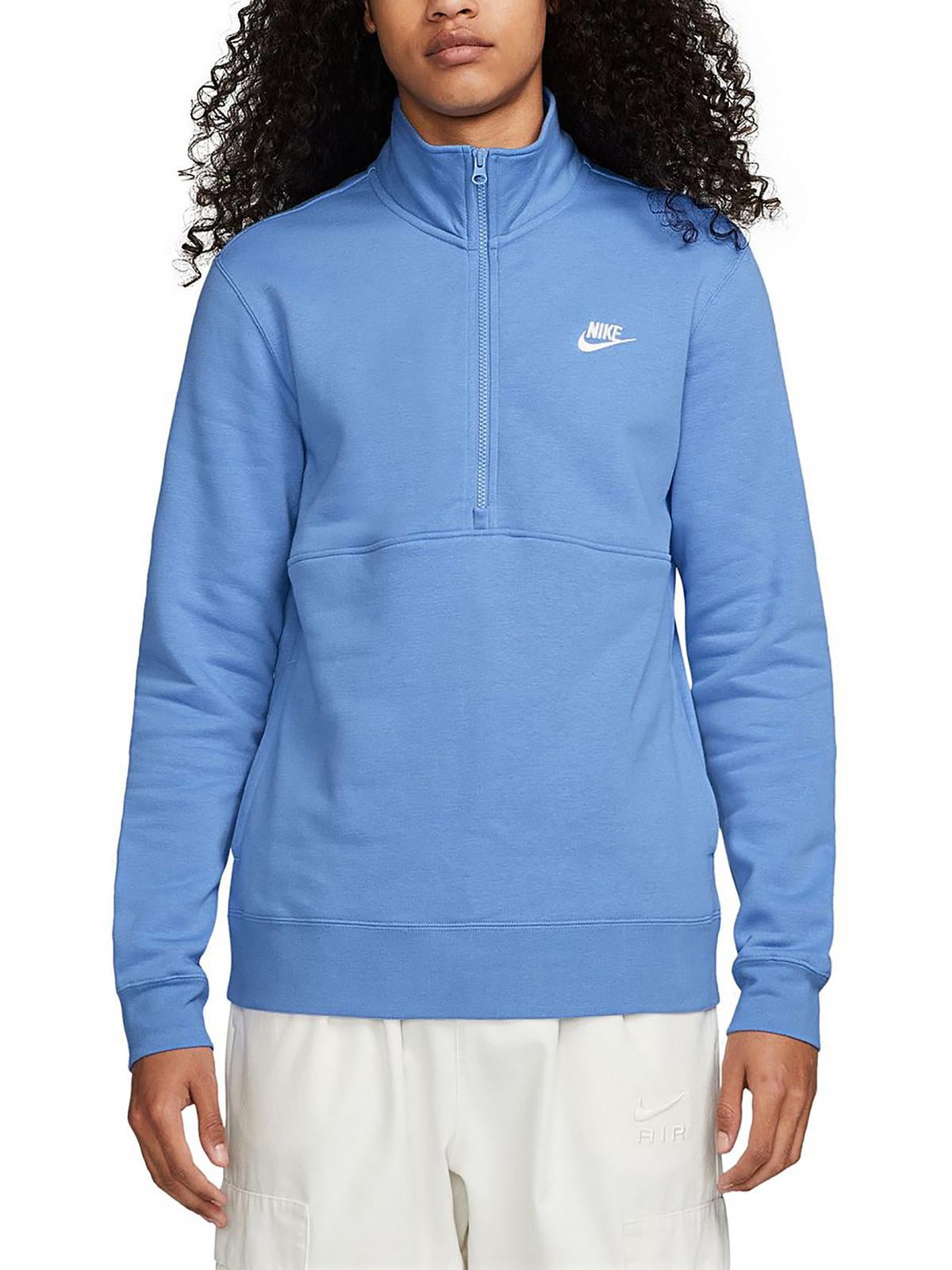 Nike Mens Logo Fleece 3/4 Zip Pullover - Walmart.com