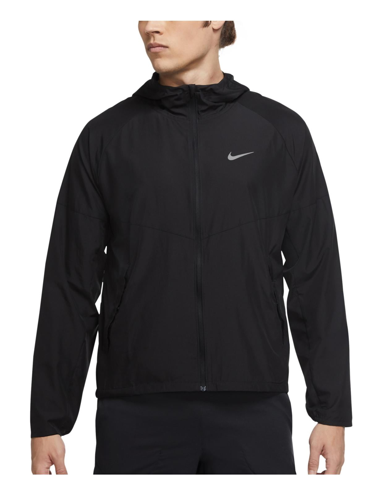 Nike Mens Miler Hooded Waterproof Athletic Jacket - Walmart.com