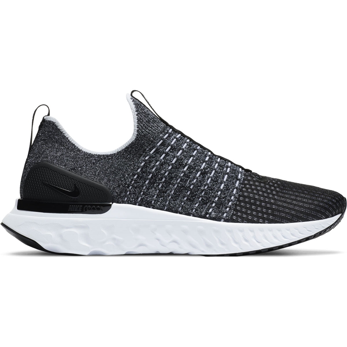 Nike Mens React Phantom Run Flyknit CJ0277 003 - Size 9 Black/White ...