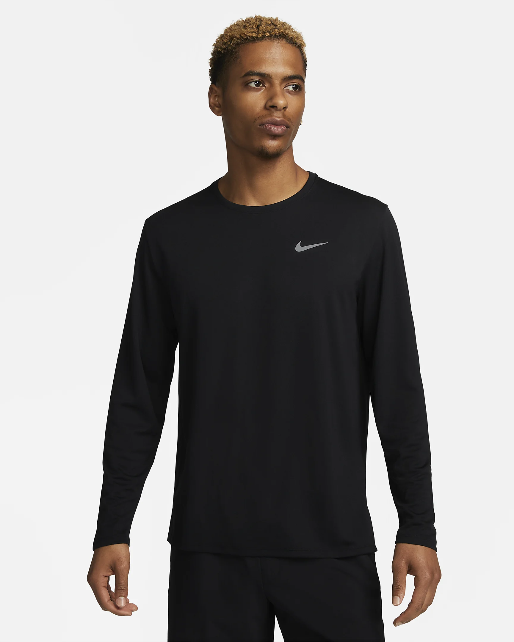 Nike Miler Men's Dri-FIT UV Long-Sleeve Running Top-MEN'S XTRA LARGE ...