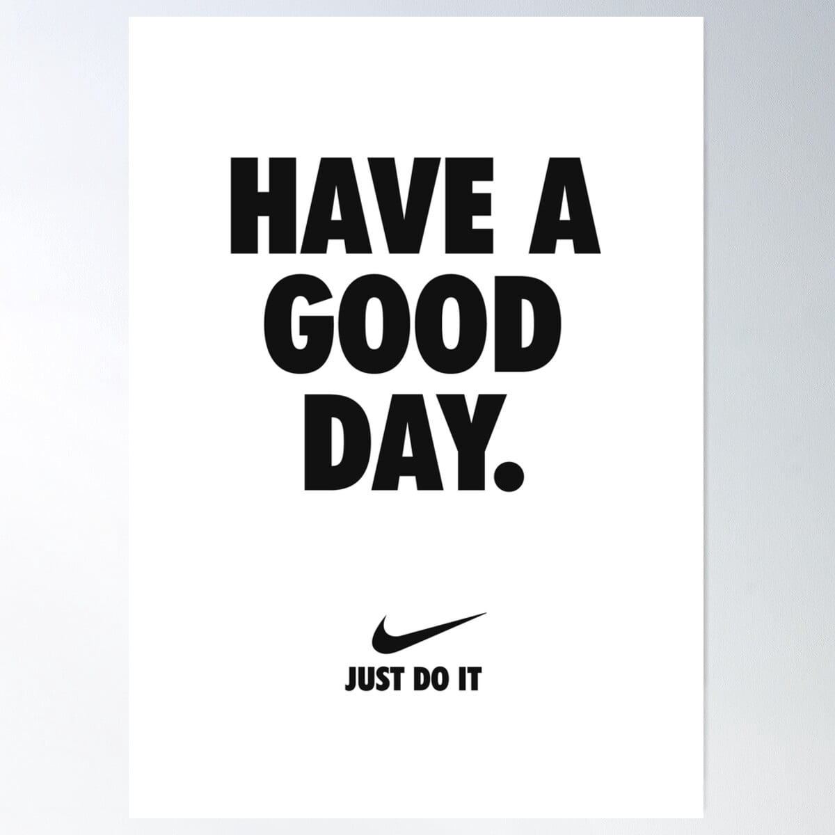 Nike Motivational Phrase Poster Wall Art, Modern Wall Decor, 8x12 ...