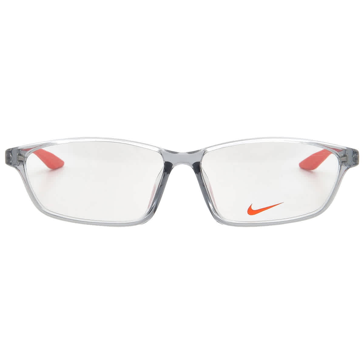 Nike NIKE 7130AF 035 Men's Light Grey Full Rim Frame Eyeglasses ...