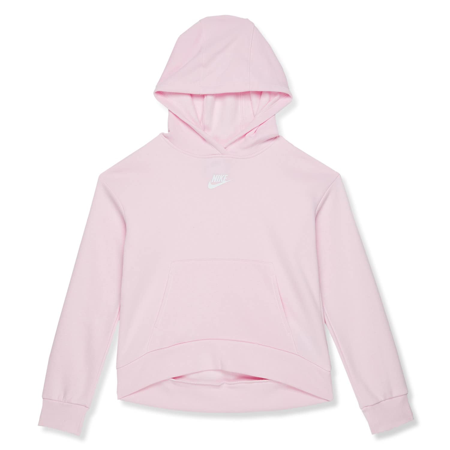 Nike NSW HBR Club Fleece Hoodie (Little Kids/FBig Kids) (Girls, Pink ...