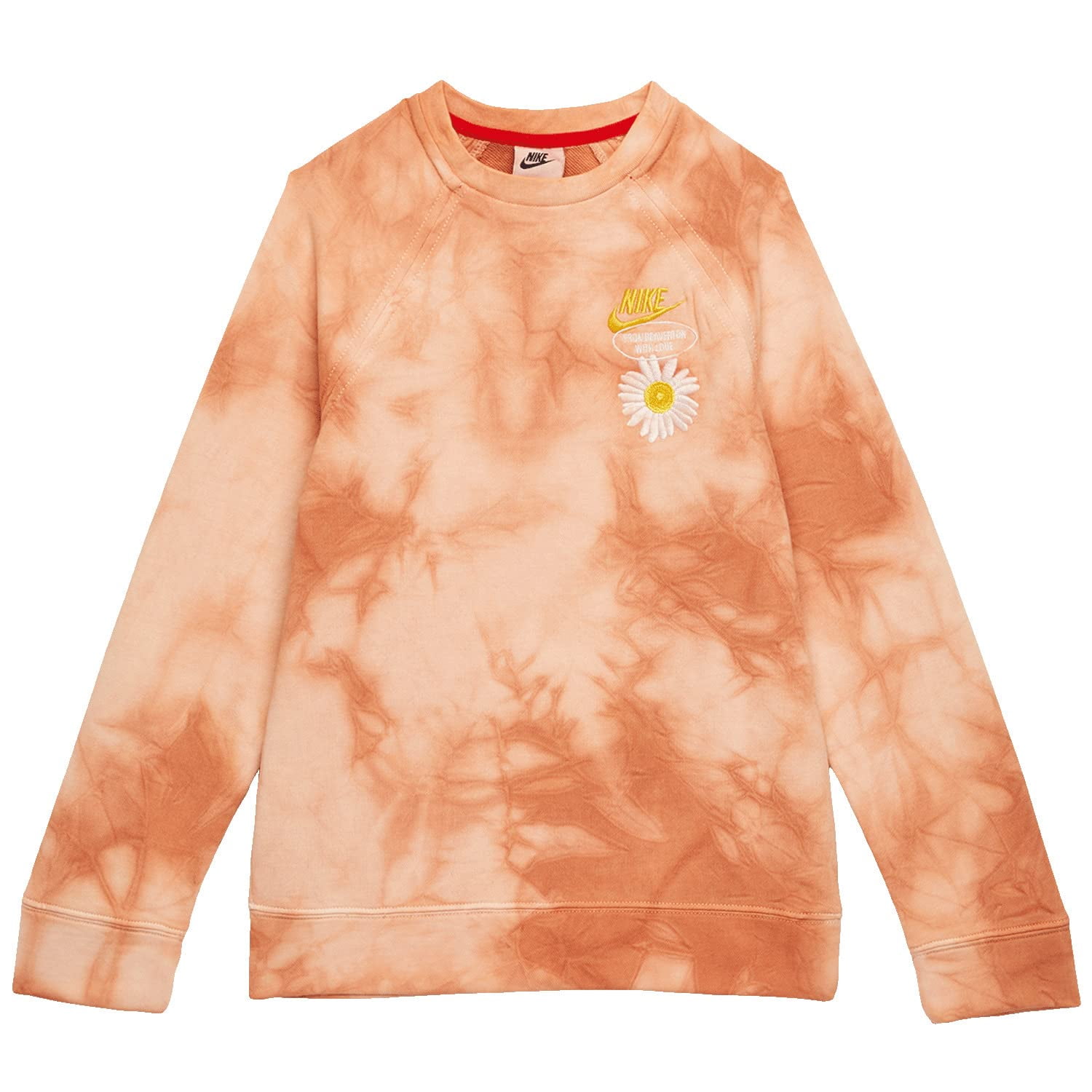 Nike NSW HBR Crew Hoodie (Little Kids/FBig Kids) (Boys, University Red ...