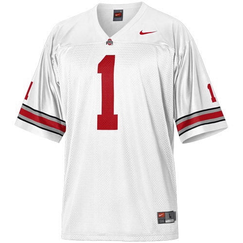 Nike Ohio State Buckeyes #1 Youth Replica Football Jersey - White ...