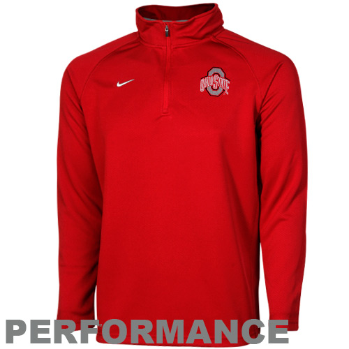 Nike Ohio State Buckeyes Youth Elite Quarter-Zip Mock Turtleneck ...