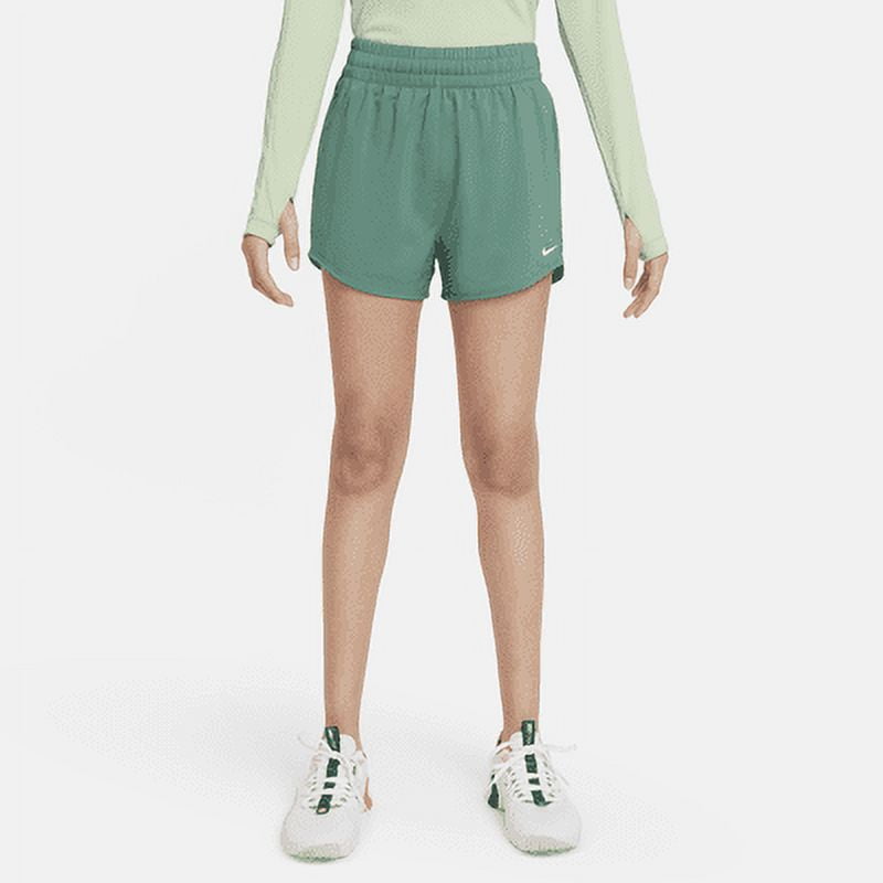 Nike One Big Kids' (Girls') Dri-FIT High-Waisted Woven Training Shorts ...