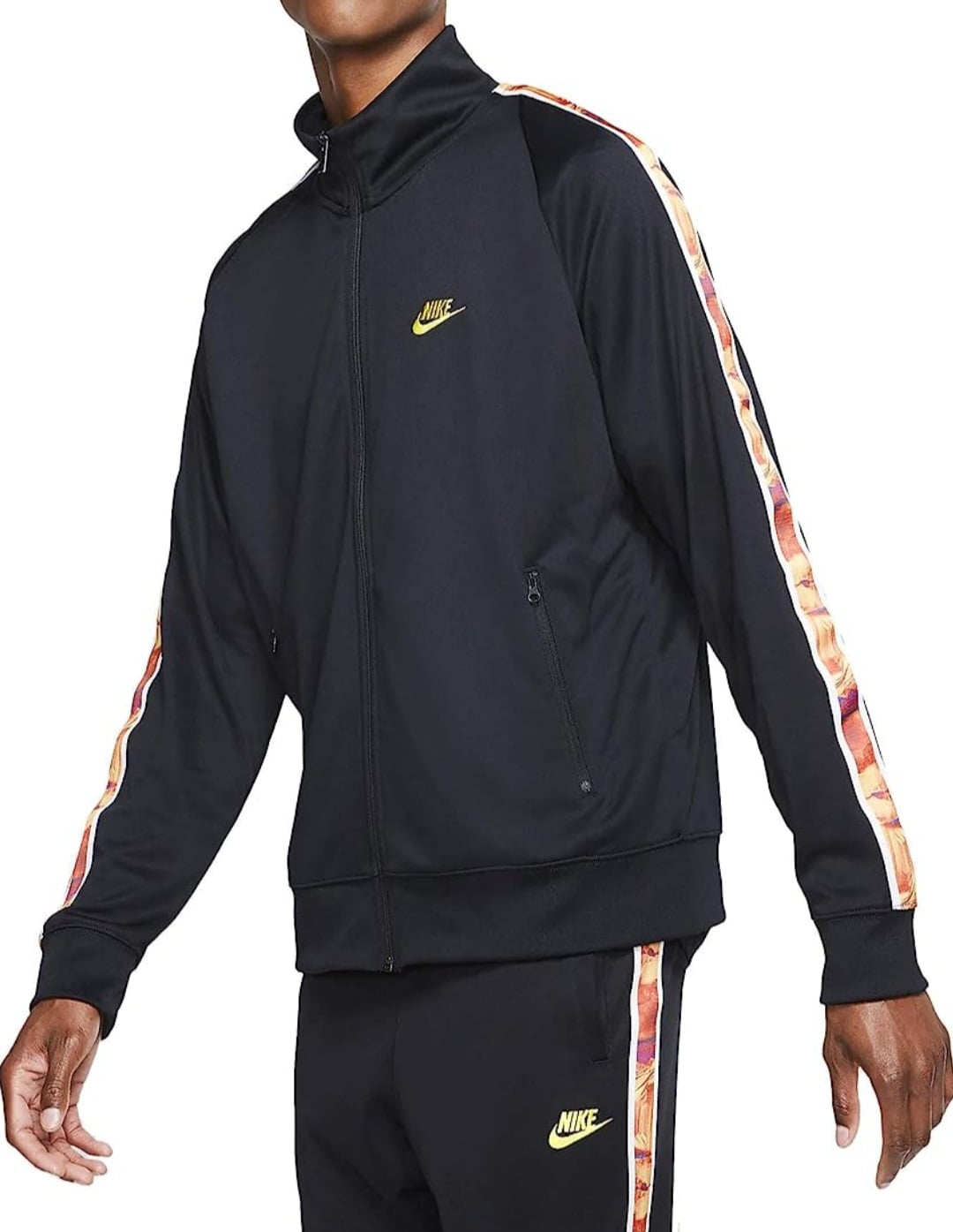 Nike Organic Distortion Jacket Black/Yellow CW4806-010 Men's Size L ...