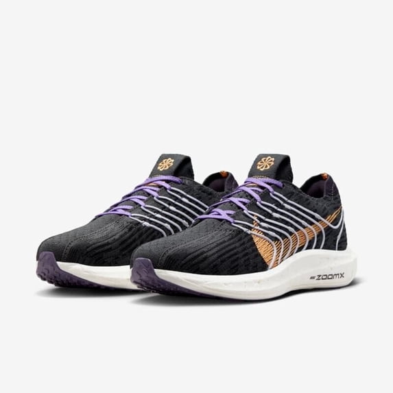 Nike Pegasus Turbo Flyknit Next Nature DM3414-003 Women's Black Shoes ...