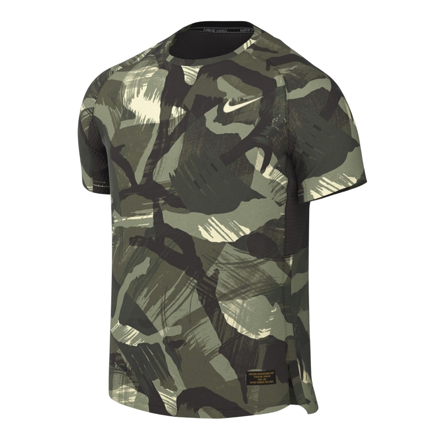 Nike Pro Dri-fit Men's Shirt-sleeve Slim Camo Top Mens Style : Dq8361 ...