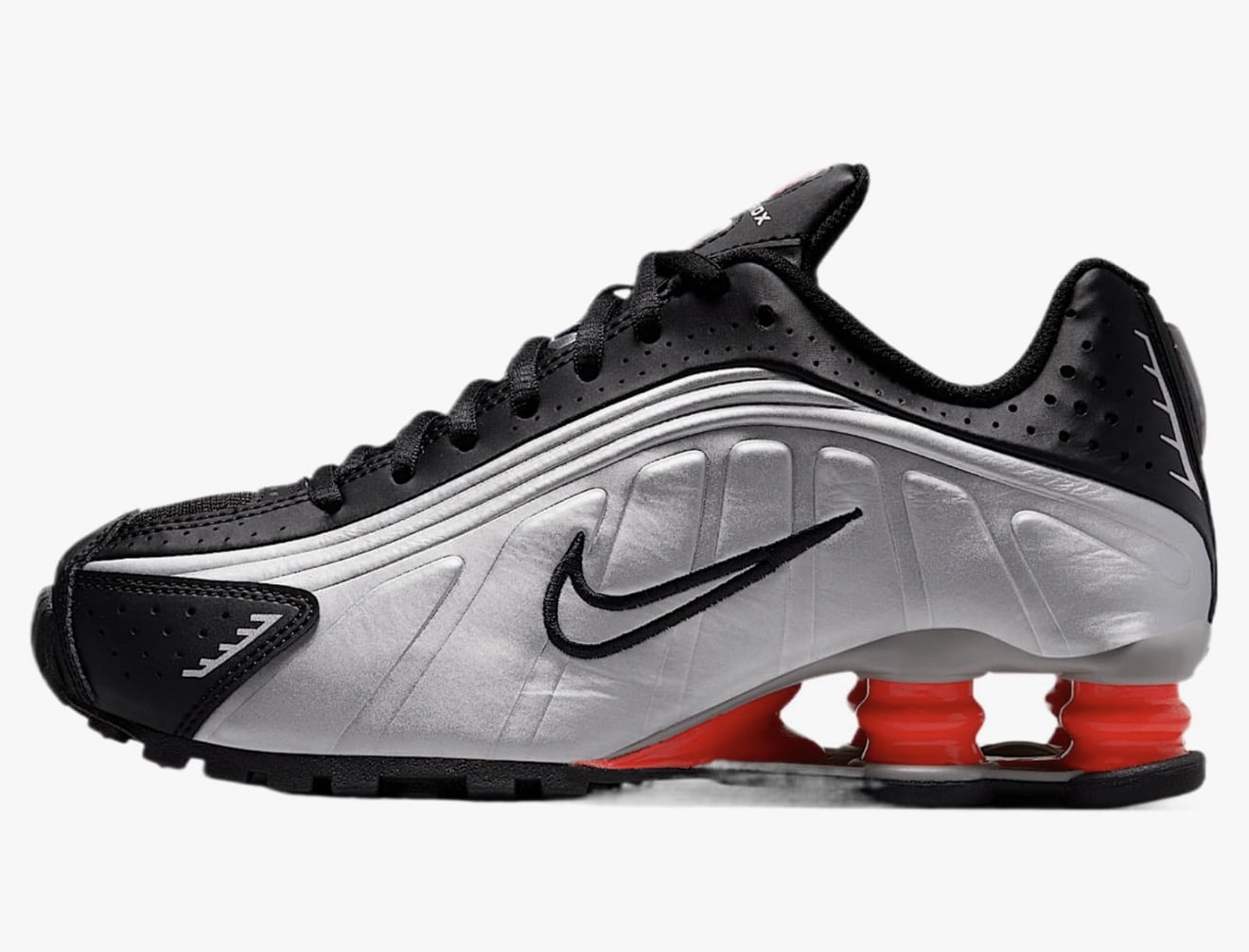 Big Kid's Nike Shox R4 Metallic Silver (CW2626 005) - 5.5 - Walmart.com