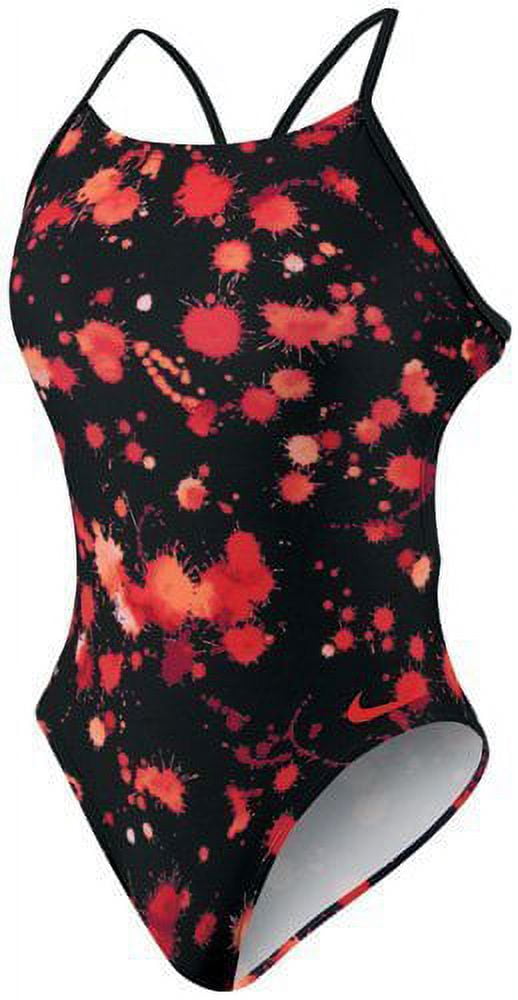 Nike Splatter Cut Out Swim Team Suit One Piece Tfss0001 640 Red Size
