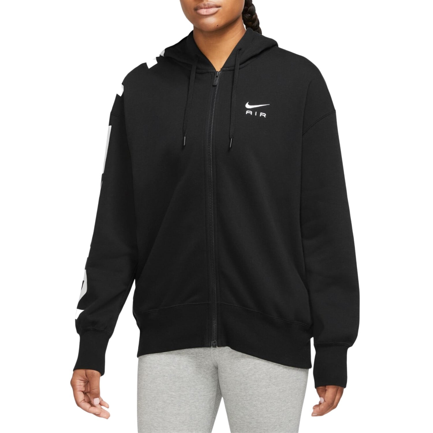 Nike Sportswear Air Fleece Oversized Full-zip Hoodie Womens Style ...