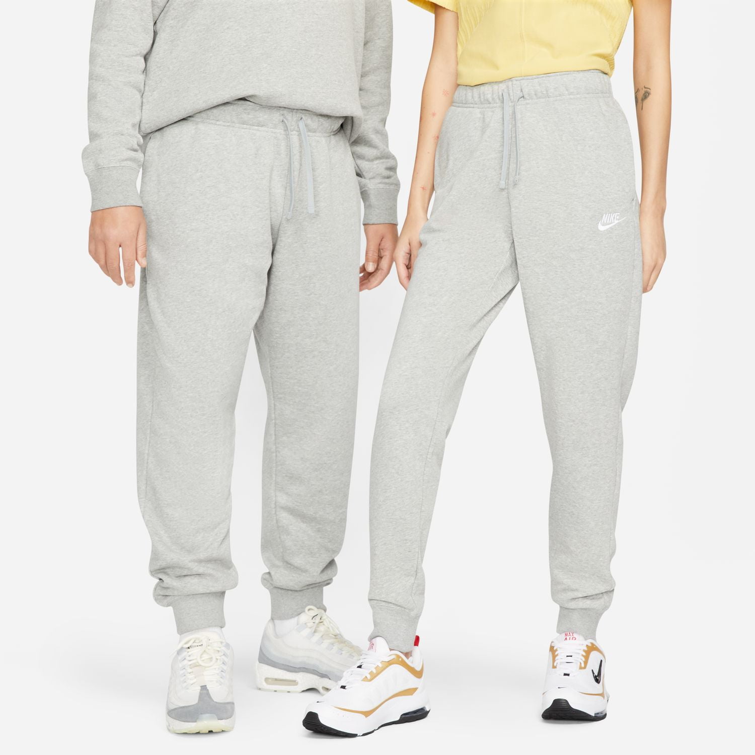 Nike Sportswear Club Fleece Women's Mid-Rise Joggers Color: Dark Grey ...
