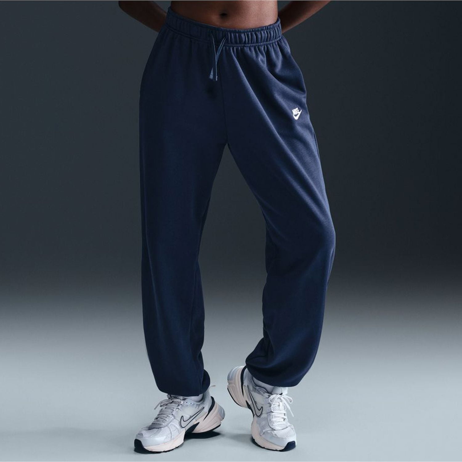 Women's Nike Sportswear Oversized Club Fleece Sweatpants Color: Navy ...
