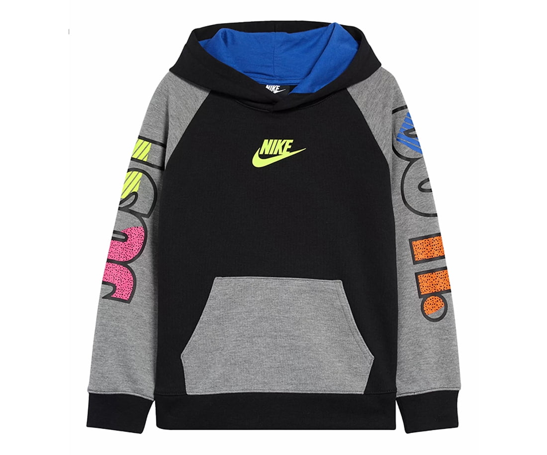Nike Sportswear Colorblock Logo Boys Active Hoodies Size 2T, Color ...