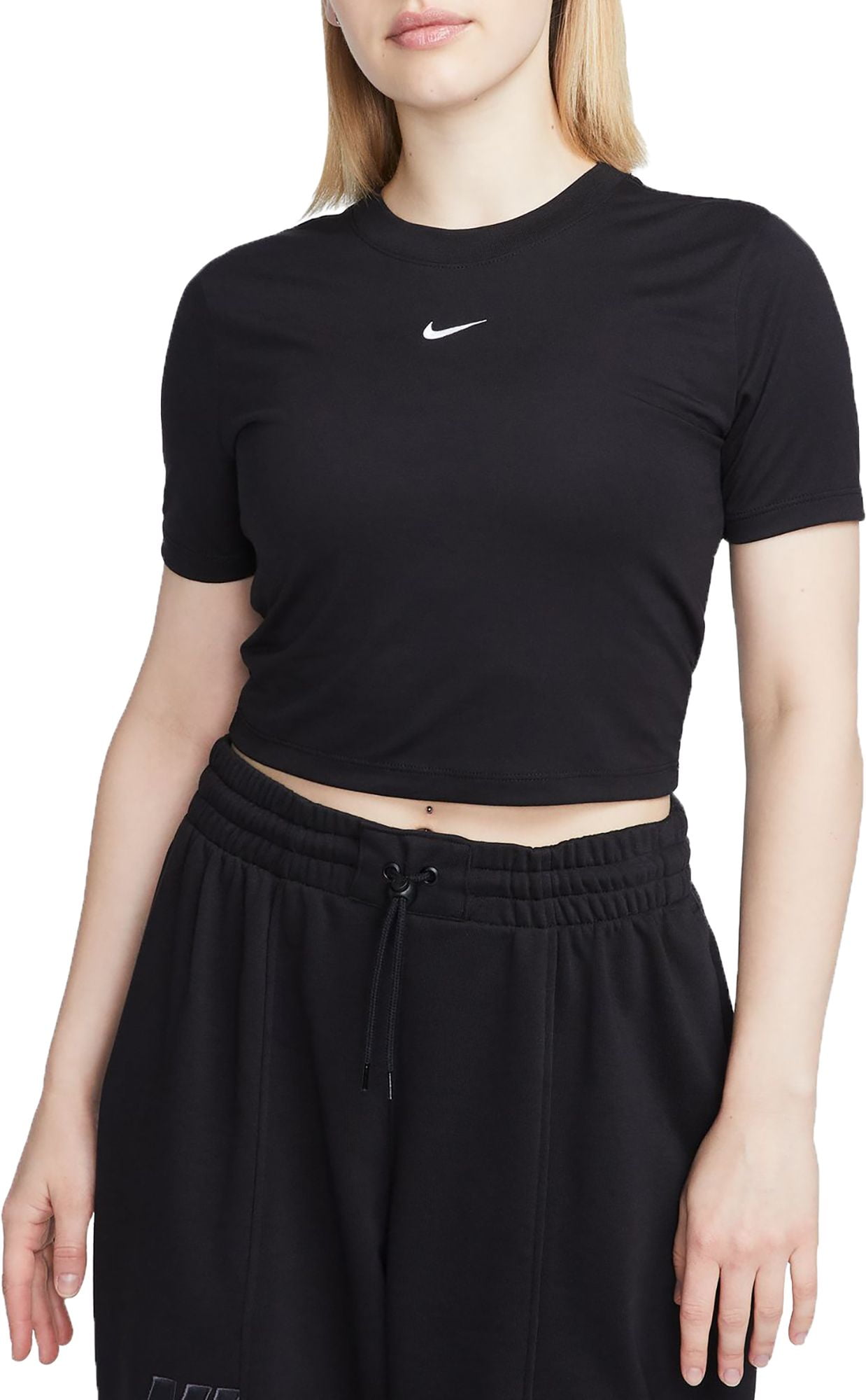 Nike Sportswear Essential Slim-fit Crop T-shirt Womens Style : Fb2873 ...